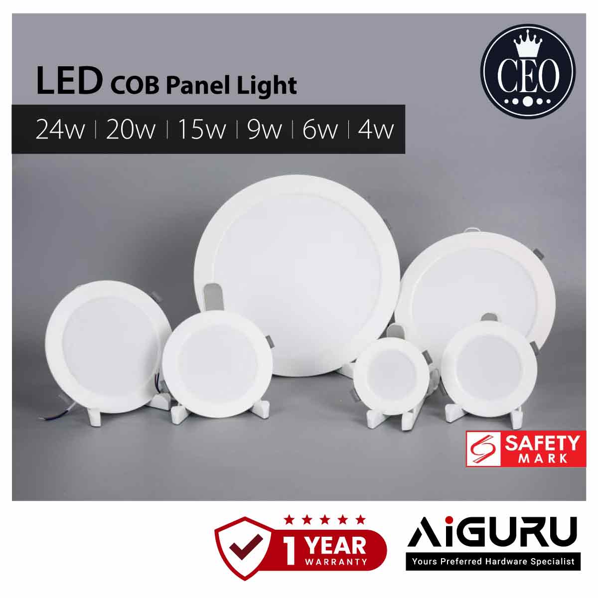 SG Stock Round & Square Downlight Panels | Recessed LED Panels ...